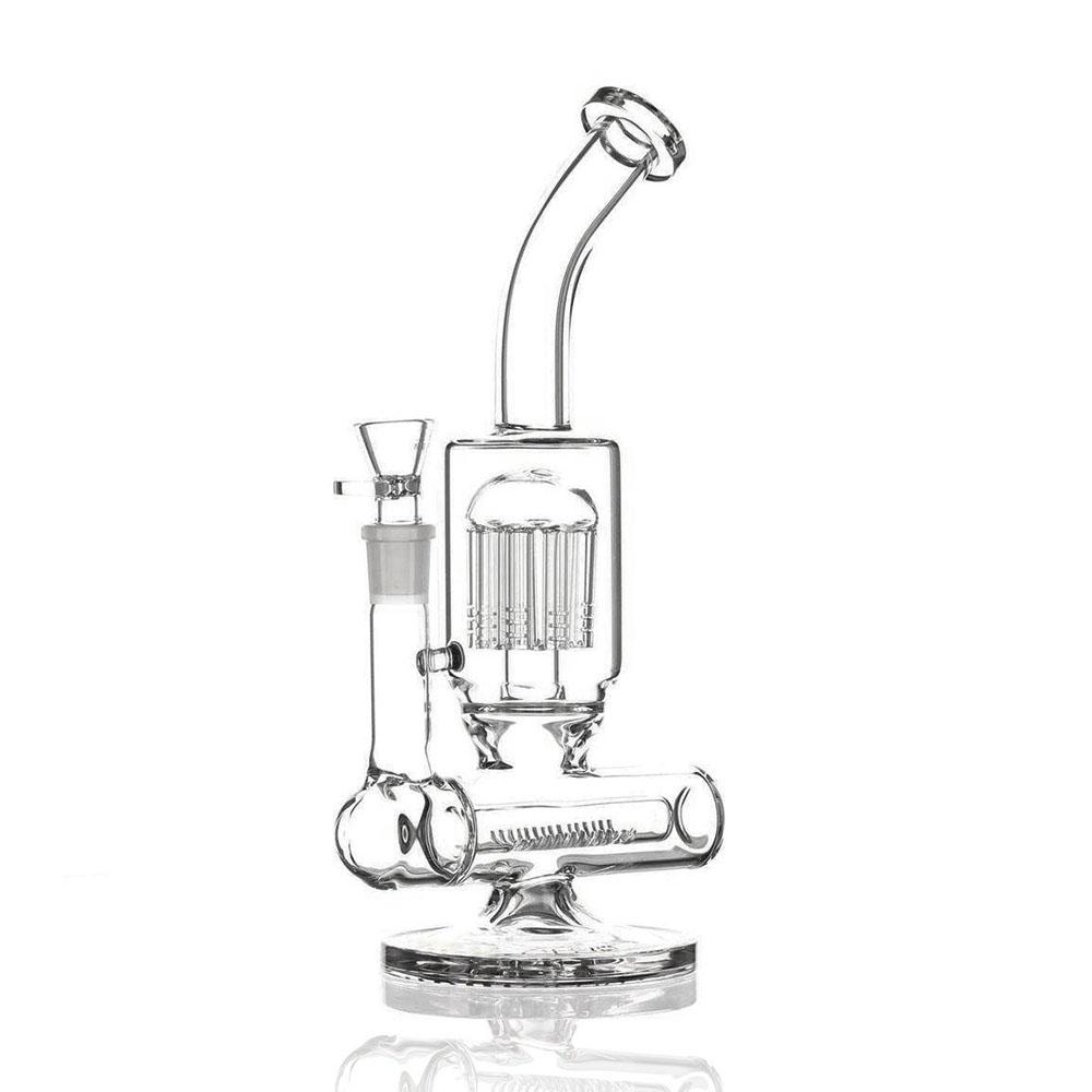 Bent Inline Tree Perc Water Pipe