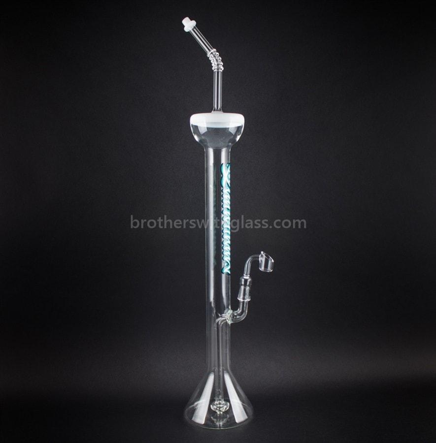 Mathematix Glass 25 In Dab Rig Yard Cup With Bendy Straw