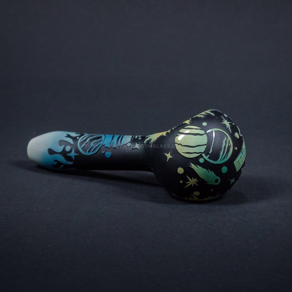 Liberty 503 Fumed Sandblasted Hand Pipe - Outer Space