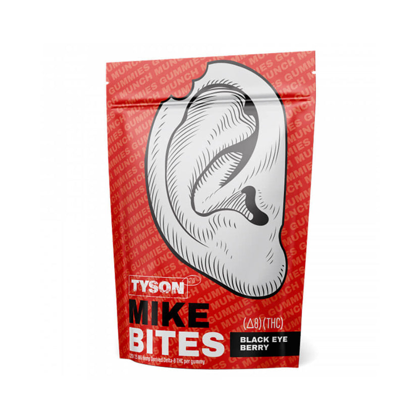 Tyson 2.0 Mike Bites Delta 8 THC Gummies – Black Eye Berry 500mg
