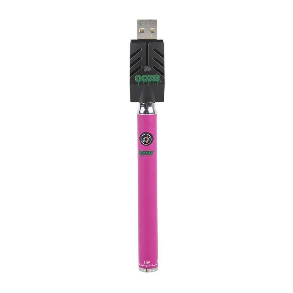 Ooze Slim Pen TWIST Battery w/ USB Smart Charger - Pink